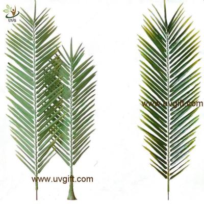 China Real Touch Artificial Palm Tree Leaves UVG PTR043 for Club Landscaping 1.2m for sale