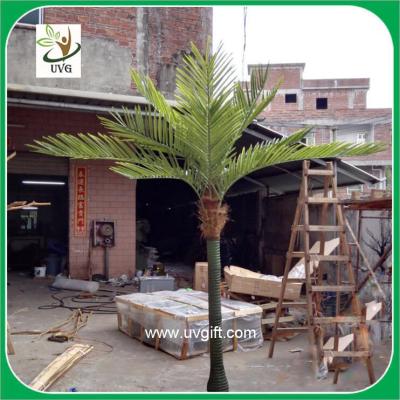 China Decorative Small Artificial Plastic Palm Tree UVG PTR021 2ft for Indoor Outdoor Decor for sale
