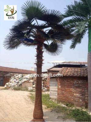 China UVG PTR046 artificial palm tree with lights outside road decoration for sale