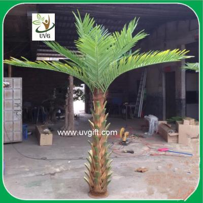 China UVG PTR027 hotel use natural bark small artificial palm tree for decor for sale