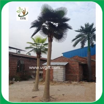 China UVG PTR035 Outdoor Artificial Washington Palm Tree with Fan Leaves for Park Landscaping for sale
