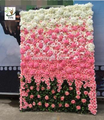 China UVG 6ft Artificial Flower Wall Backdrop for Wedding Decoration CHR1130 for sale