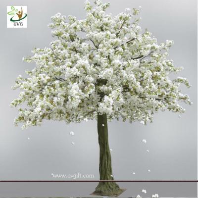 China 13ft White Artificial Cherry Blossom Tree Fiberglass Trunk Wedding Decoration UVG for sale