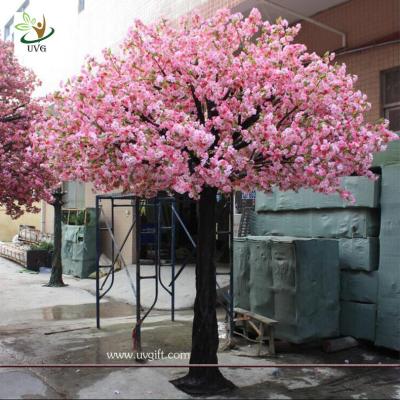 China 10ft Pink Artificial Blossom Tree Silk Cherry Flowers Indoor Event Decoration UVG for sale