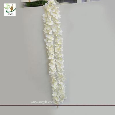 China Realistic White Wisteria Flower Vine 3.6m Artificial Wedding Decoration for Home Garden Wall for sale