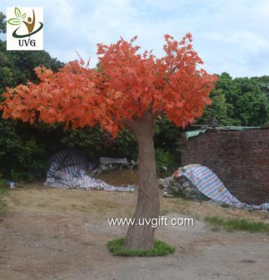 China UVG GRE47 Artificial Autumn Maple Tree Fiberglass Trunk 6ft Office Decoration for sale