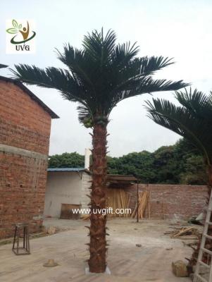 China UVG PTR017 Ornamental Fake Coconut Tree with Real Bark 3m Height for Theme Park Decoration for sale