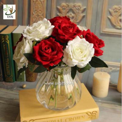 China UVG FRS66 Artificial Red Rose Flower Bulk 66cm Floral Design for Wedding Table Decoration for sale