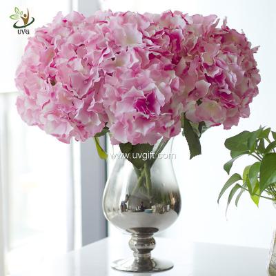 China Artificial Hydrangea Bridal Bouquet UVG FHY113 30cm Silk Flower Arrangement for Wedding for sale