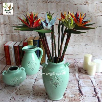 China UVG FBP112 Artificial Strelitzia Reginae Flower Bouquet 12 Stems PU Plastic for Party Decoration for sale