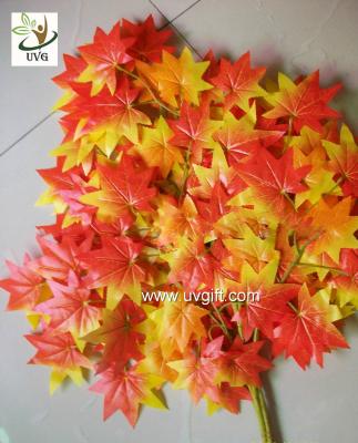 China UVG Artificial Maple Leaves Orange Garden Ornament 54cm for Outdoor Holiday Decoration for sale