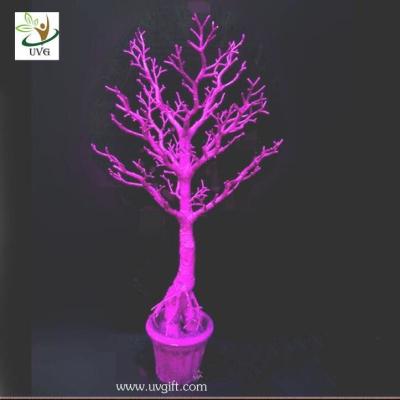 China 3ft Pink Decorative Artificial Tree UVG Durable Dry Branch Centerpiece for Home Decor for sale