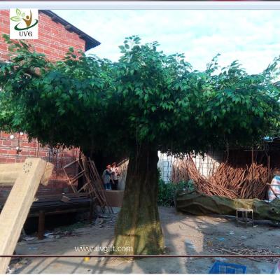 China UVG Wholesale Green Banyan Large Artificial Tree 6ft for Play Center Landscaping for sale