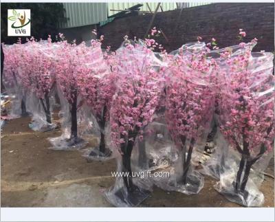 China 2m High Outdoor Pink Cherry Blossom Artificial Tree with Peach Flower Branches for Wedding for sale
