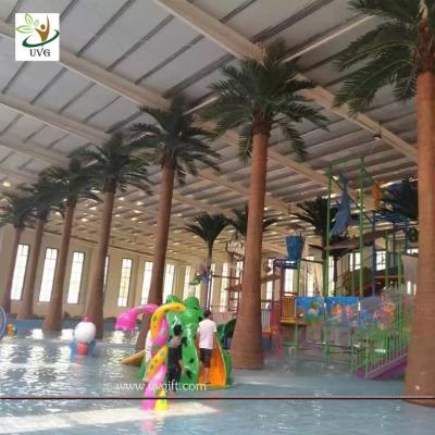 China UVG 20ft Indoor Fake Coconut Palm Tree Plastic Leaves Waterproof Decoration PTR058 for sale