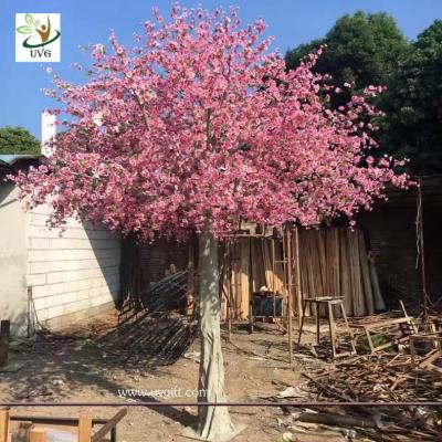China UVG Silk Peach Blossom Artificial Tree 1.5m High Simulation Trunk Wedding Decor CHR156 for sale