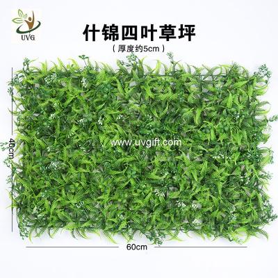 China UVG Plastic Decorative Green Artificial Turf for Home Garden Landscaping GRS28 2m Width for sale