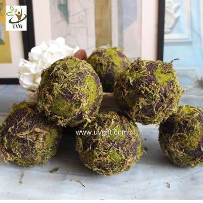 China UVG Artificial Moss Ball Fake Garden Stone GRS043 for Wedding Event Decoration 15cm for sale