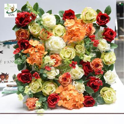 China UVG Romantic Rose Artificial Floral Wall 60x60cm Photography Backdrop Studio Decoration CHR1143 for sale