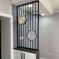 China Decorative Perforated Metal Room Divider PVD Coating Stainless Steel Custom Size for sale