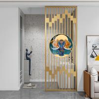 China Decorative Metal Wall Partition Stainless Steel Room Divider Custom Size 1200x1800mm for sale