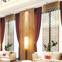 China Interior Decor Gold Room Divider Screen Laser Cut Privacy Panels for sale