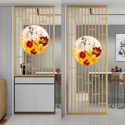 China Laser Cut Decorative Metal Room Divider Screen for Hotel Restaurant Custom Size for sale