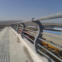 China 304 Stainless Steel Bridge Guardrail 1050mm Custom Tubular Handrail for Commercial Use for sale