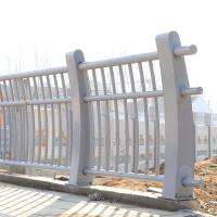 China Stainless Steel Handrail Fence 1050mm Height Satin Polished Metal Guardrail for Stairs Bridge for sale