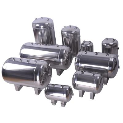 China Portable 20L High Pressure Air Storage Tank Stainless Steel Horizontal Custom Size for sale