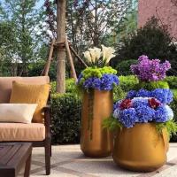 China Custom Size Stainless Steel Flowerpot Smooth Surface for sale