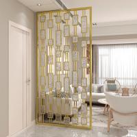 China Custom Hand Polished Decorative Metal Panels 1.5mm Stainless Steel Wall Covering Room Divider for sale