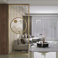 China Decorative Metal Wall Partition Stainless Steel Room Divider Custom Size 1200x1800mm for sale