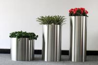 China Custom Size Stainless Steel Flowerpot Smooth Surface for sale