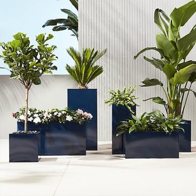 China Custom Color Stainless Steel Metal Planter Pot 304 Grade for Garden Decoration for sale