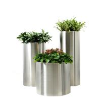 China Custom Stainless Steel Metal Planter Pot for Indoor Decoration 304 Grade for sale