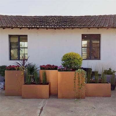China Custom Stainless Steel Flowerpot High Durability Rust Proof Indoor Outdoor Gardening Decor for sale