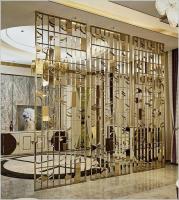 China Customized Nordic Stainless Steel Room Divider Decorative Metal Panel 3mm Thickness for sale