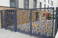 China Stainless Steel Screen Partition Room Dividers Customizable 3pcs MOQ Indoor Metal Divider for sale
