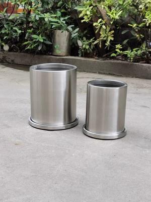 China Custom Color Stainless Steel Flowerpot High Rust Resistance Indoor Outdoor for sale