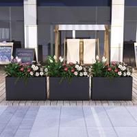China Custom Size Stainless Steel Flowerpot Rust Resistant Indoor Outdoor Gardening Planter for sale