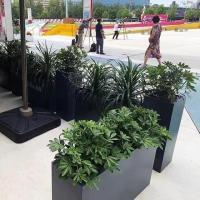 China Easy Maintenance Stainless Steel Flowerpot Custom Size for sale