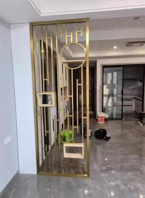 China Stainless Steel Screen Partition Indoor Metal Room Divider Custom Size 3mm Thick for sale