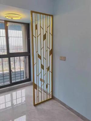 China Stainless Steel Decorative Metal Panels Modern Room Dividers Custom Size 3 Pcs for sale