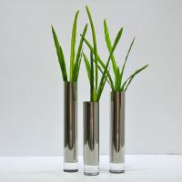 China Customizable Stainless Steel Flowerpot Strong Anticorrosion Square Round 10 Pieces MOQ for sale