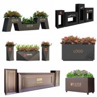 China Custom Stainless Steel Flowerpot Square Round Indoor Outdoor Rust Resistant 10 MOQ for sale