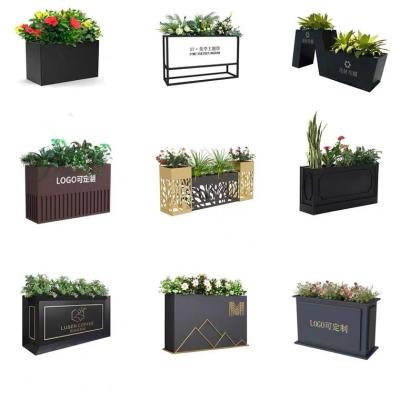 China Custom Stainless Steel Flowerpot Rust Resistant Square Round 10 Pieces for sale