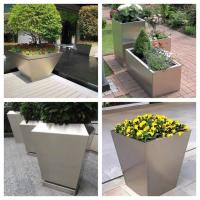 China Custom Stainless Steel Flowerpot 10-3500 Pieces Indoor Outdoor Rustproof for sale