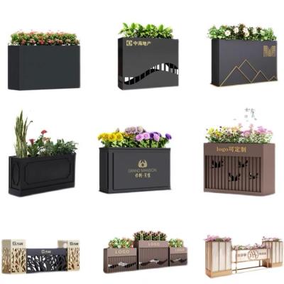 China Custom Stainless Steel Flowerpot 10-3500 Pieces Indoor Outdoor Rustproof for sale