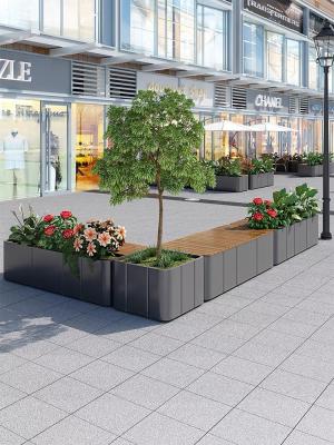 China Custom Size Personalized Stainless Steel Flowerpot For Indoor Outdoor for sale